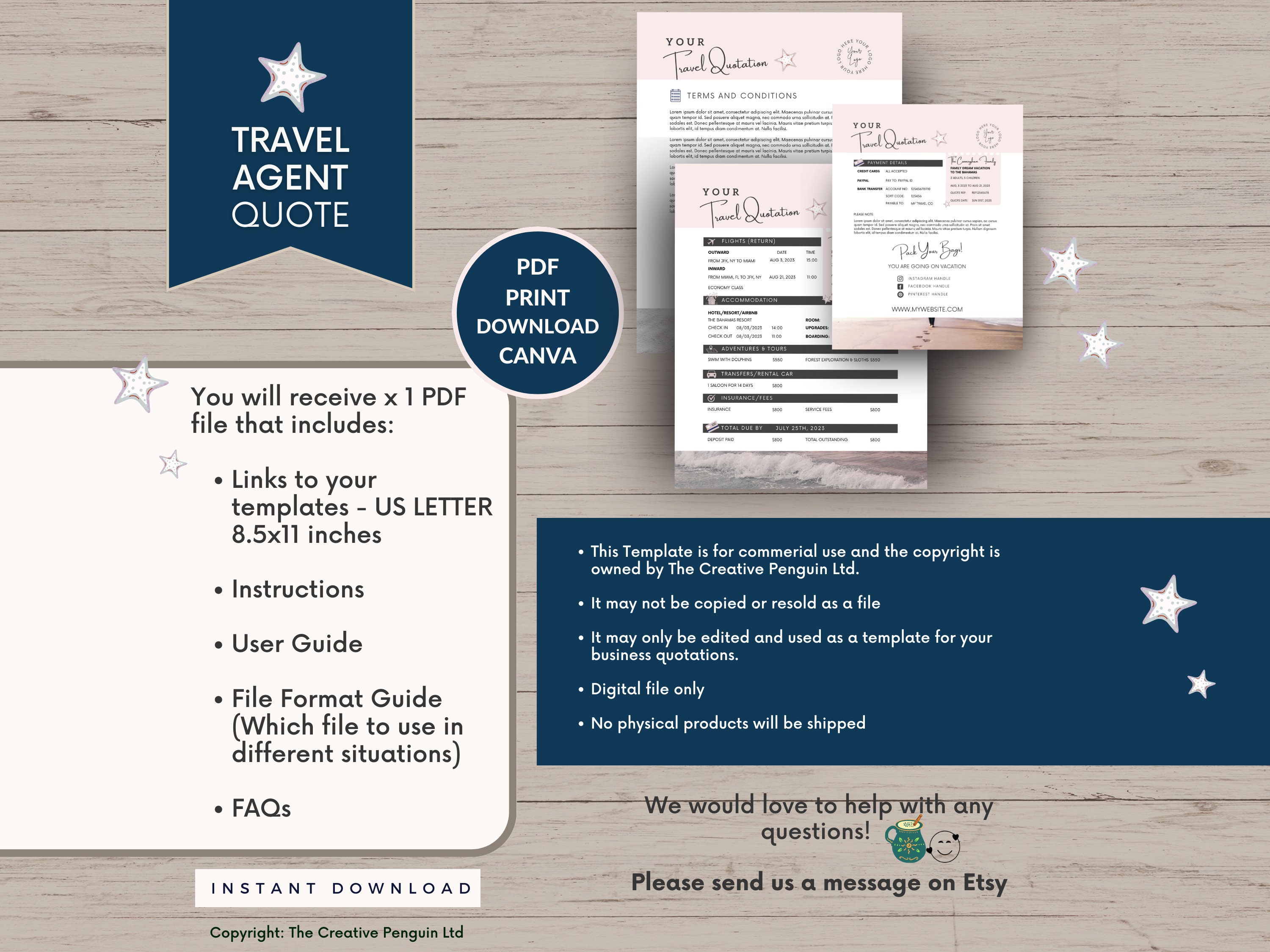Travel Agency Quote Template, Agent Inquiry Email Templates, Travel ...