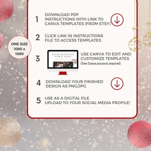 Christmas Social Media Posts for Business, Holiday Stories Editable ...