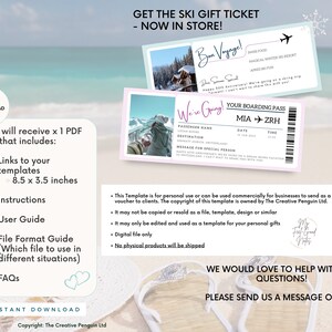 Beach Trip Ticket, Printable Boarding Pass, Surprise Vacation, Tropical ...