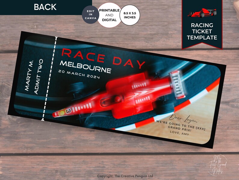 Car Racing Tickets, Race Car Template, Car Motorsport, Grand Prix ...