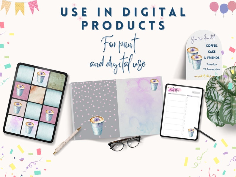 To Go Coffee Cup Clipart, Take Away Cup, Coffee Bar Decor, Instant ...