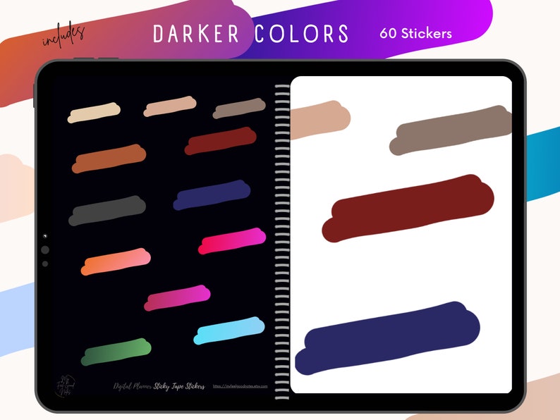 Digital Stickers Note Taking Goodnotes | Sticky Notes Planner Stickers ...