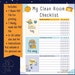 Cleaning Checklist Boy Room Family Chore Chart for Kids Pictures Pdf ...