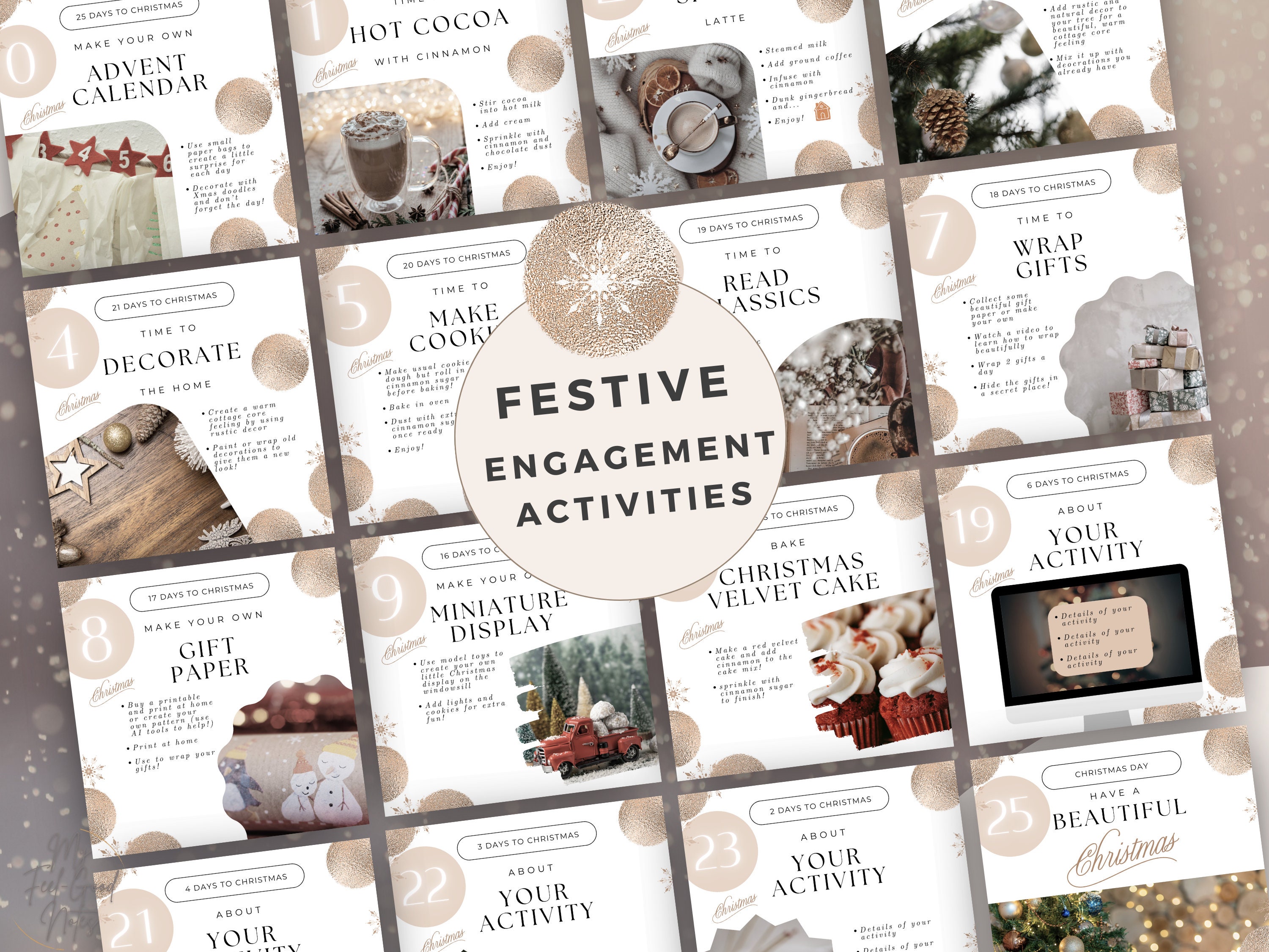 Christmas Social Media Posts for Business, Holiday Stories Editable ...