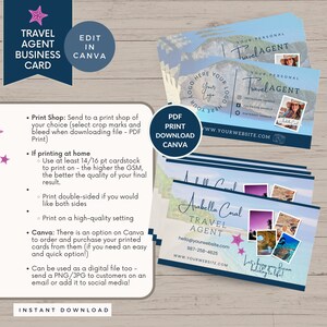 Travel Agent Business Cards Template | Travel Consultant | Canva ...