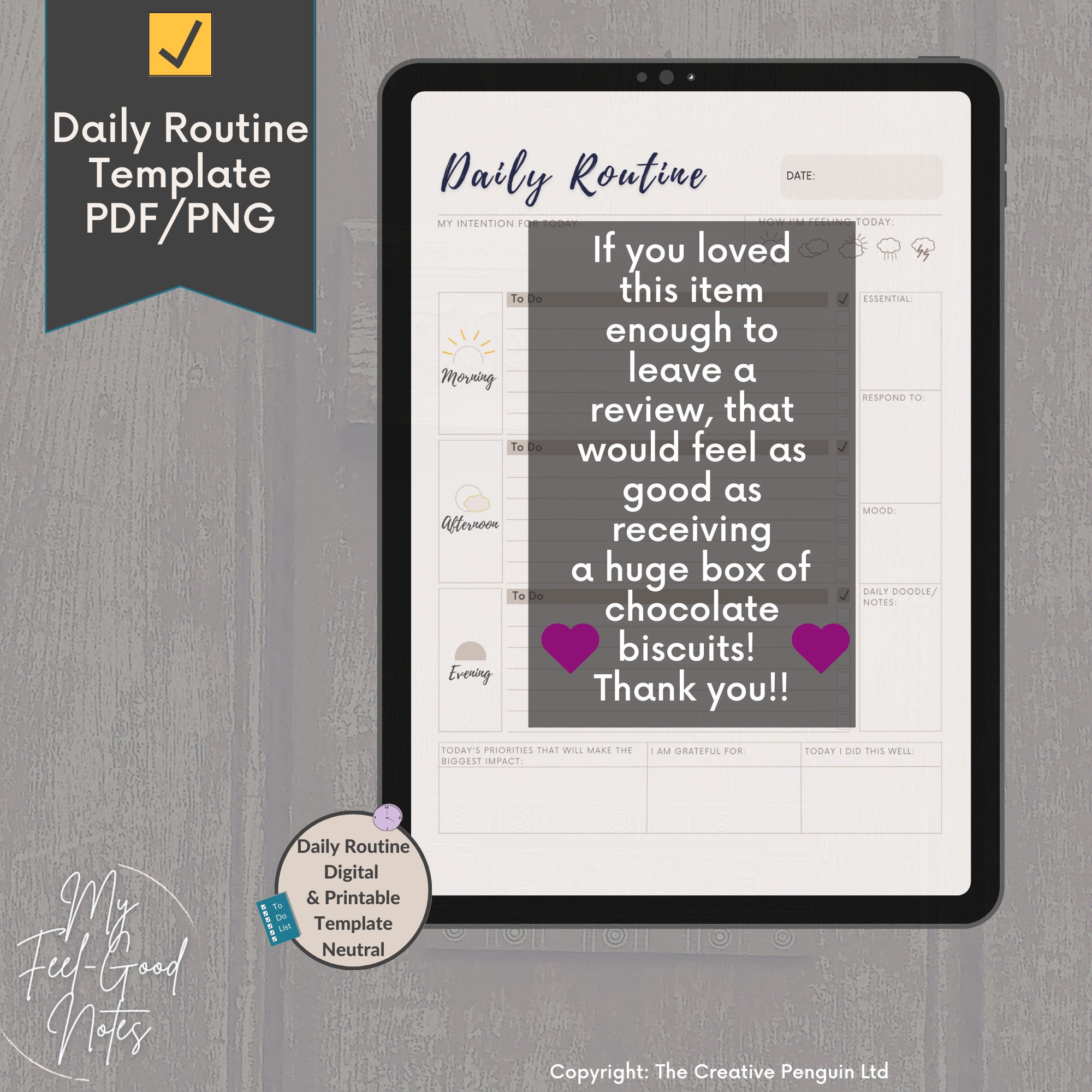 Daily Routine Checklist Adult Daily Routine Tracker A4 and Us Letter ...