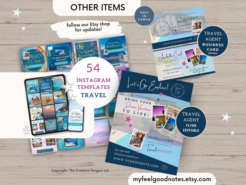 Travel Agent Social Media Posts Bundle Template, Cruise Flyer Posts ...