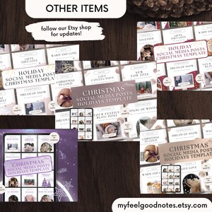 Christmas Social Media Post Canva Template, Holiday Engagement Booster ...