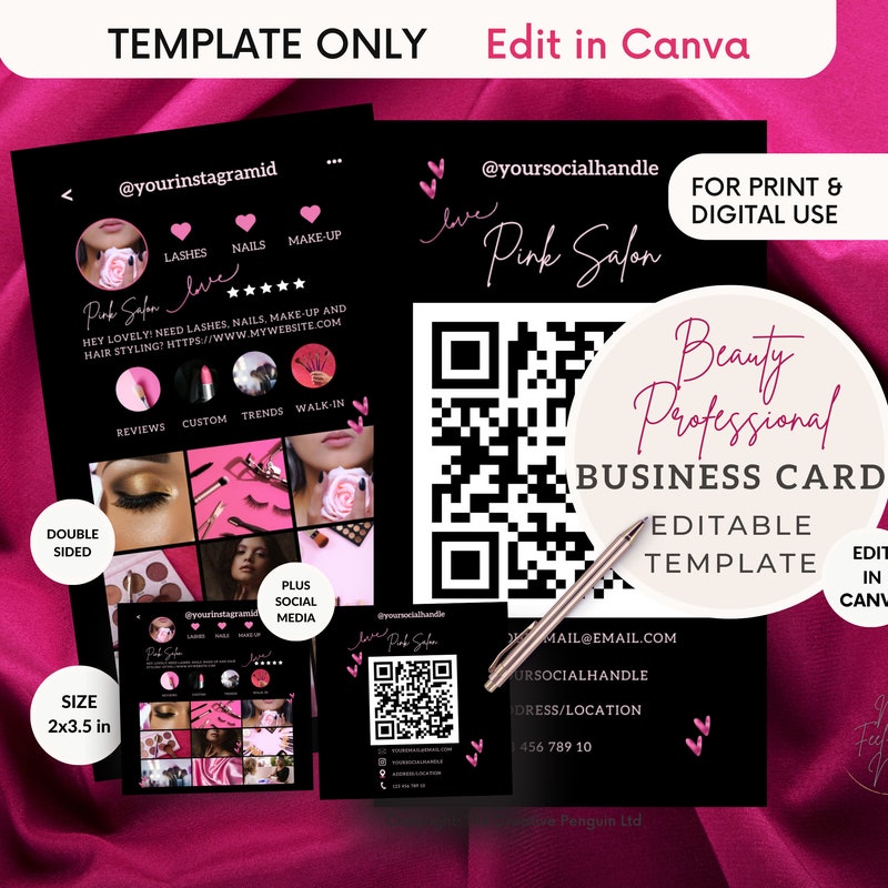 Influencer Business Cards - Etsy