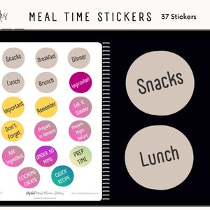 Meal Planner Digital Sticker | Goodnotes | Budgeting | Recipe Book ...