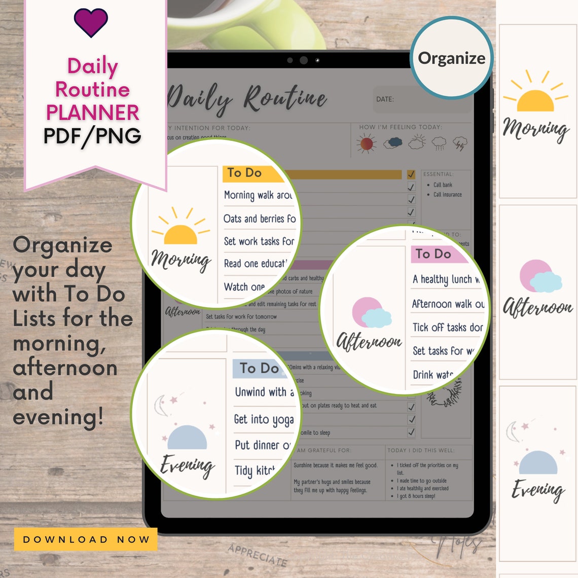 Daily Routine Checklist Adult Goodnotes Daily Routine Planner PDF ...