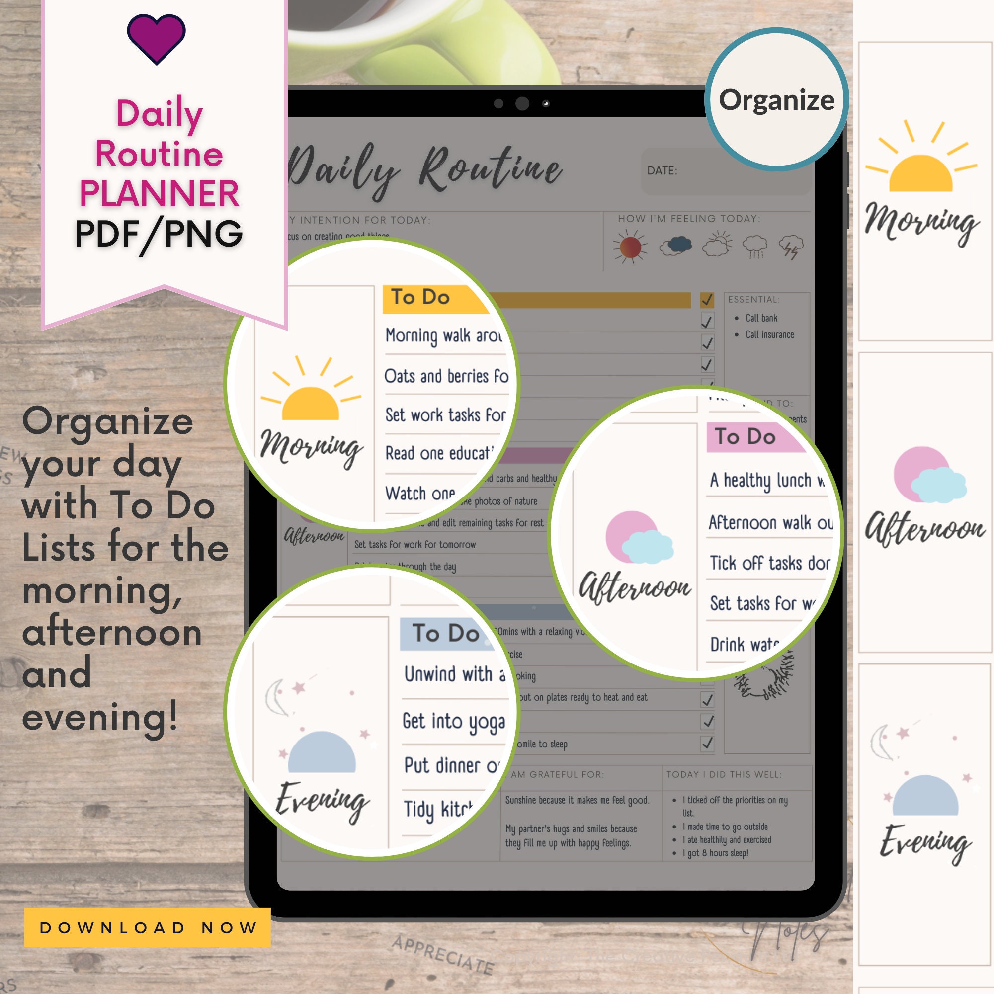 Daily Routine Checklist Adult Goodnotes Daily Routine Planner PDF ...