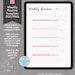 Weekly Routine Goodnotes Checklist PDF | Weekly Routine Planner Adult ...