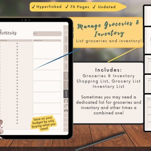 Digital Meal Planner and Recipe Book, Meal Prep, Goodnotes Food Journal ...