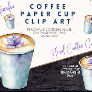 To Go Coffee Cup Clipart, Take Away Cup, Coffee Bar Decor, Instant ...