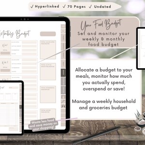 Digital Meal Planner and Recipe Book, Meal Prep, Goodnotes Food Journal ...