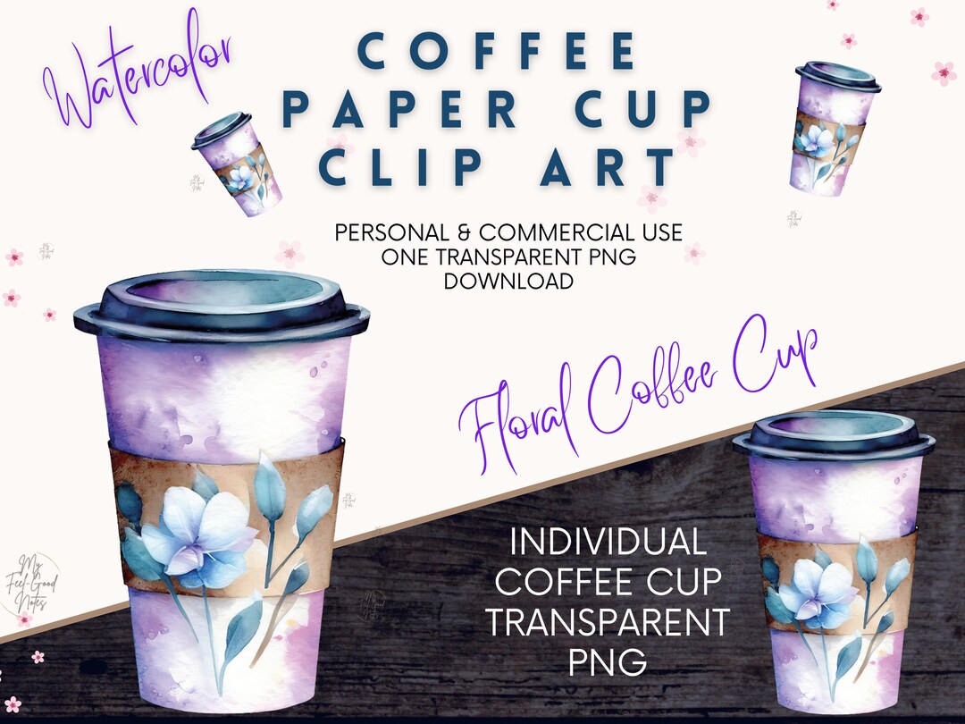To Go Coffee Cup Clipart, Take Away Cup, Coffee Bar Decor, Instant ...