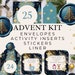 Advent Calendar Kit Printable DIY, Activities Cards, Christmas ...