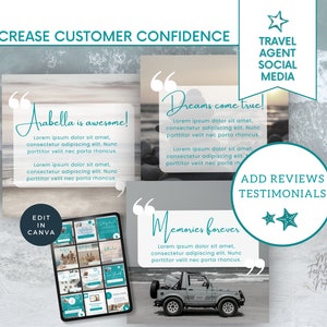 Travel Agent Social Media Posts Template, Blogger Content, Agency ...