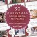 Christmas Social Media Post Canva Template, Holiday Engagement Booster ...