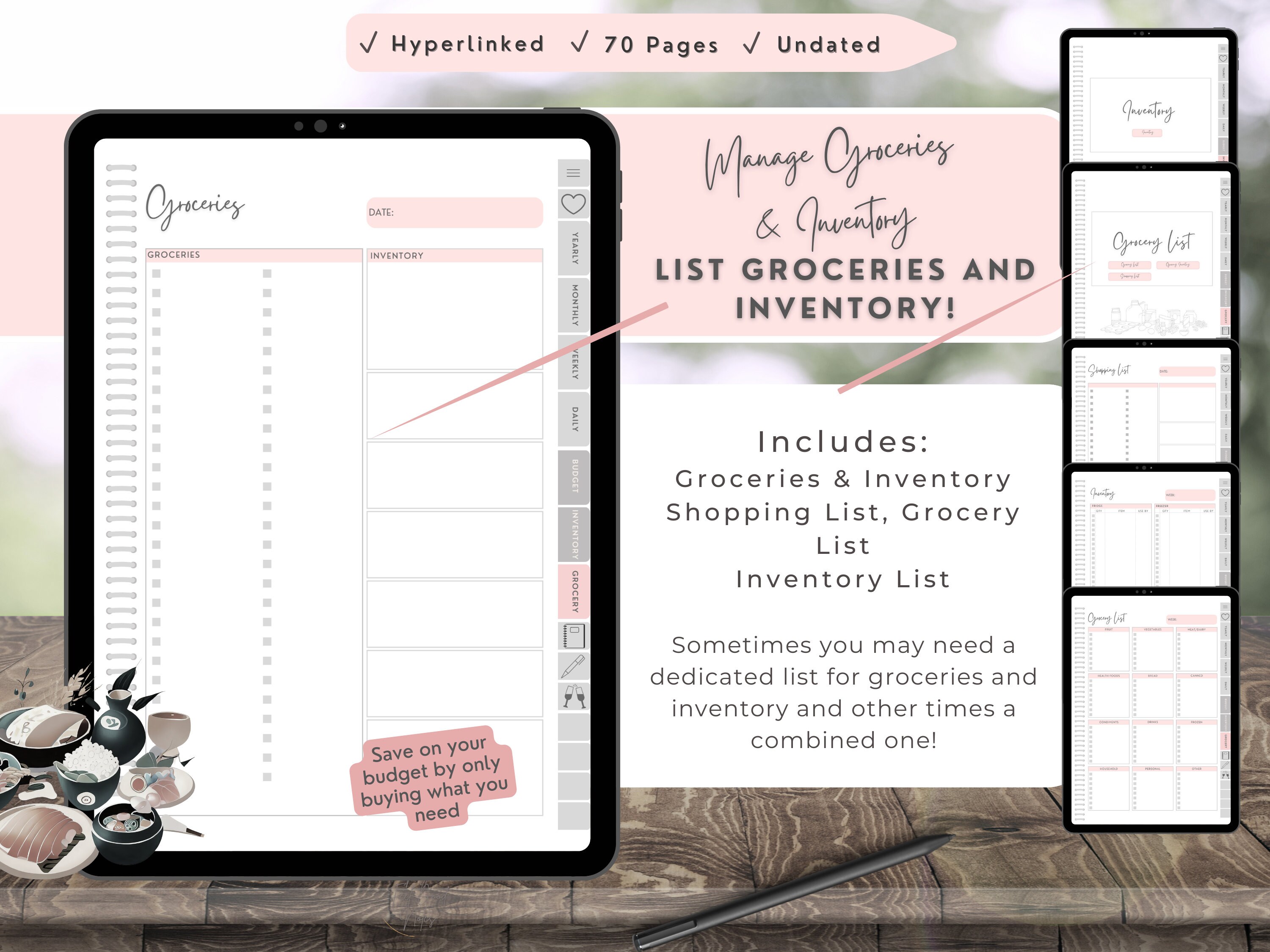 Digital Meal Planner and Recipe Book Goodnotes, Hyperlinked Meal Prep ...