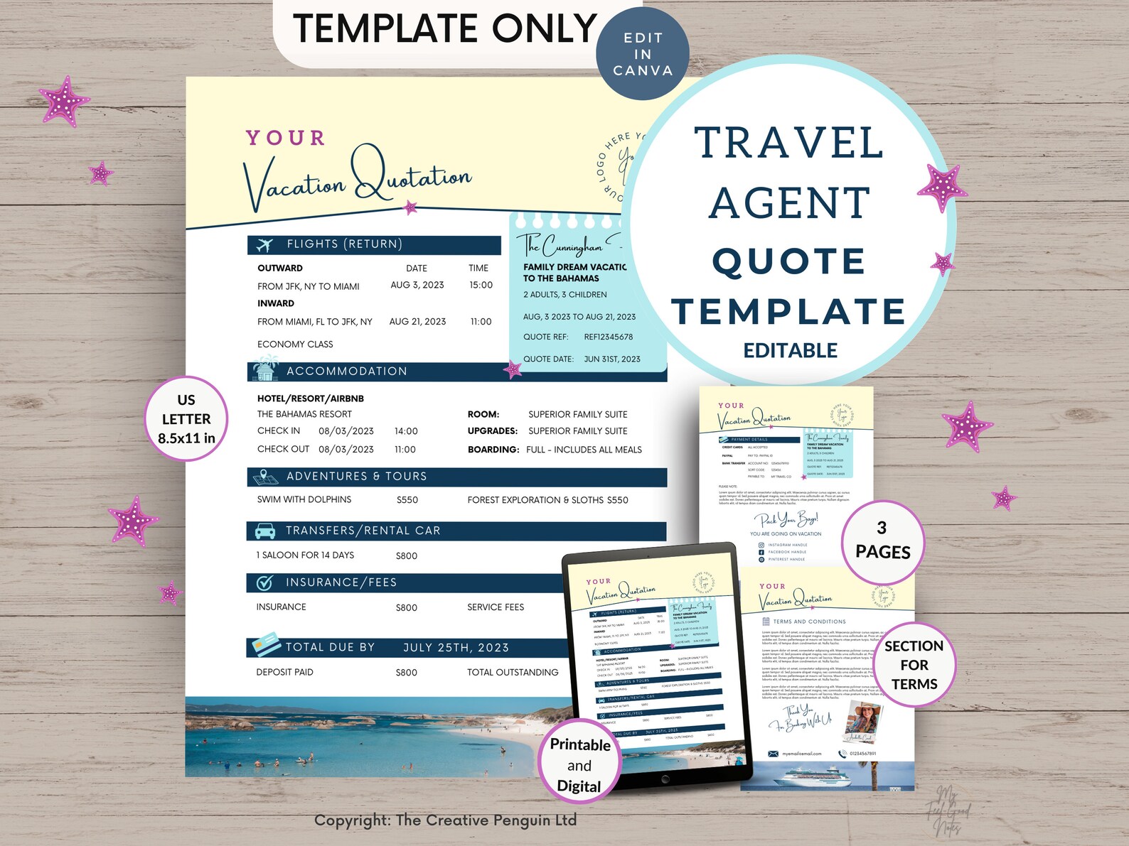 Travel Agency Quote Template, Agent Inquiry Email Templates, Travel ...