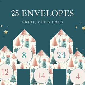 Advent Calendar Kit Printable DIY, Activities Cards, Christmas ...
