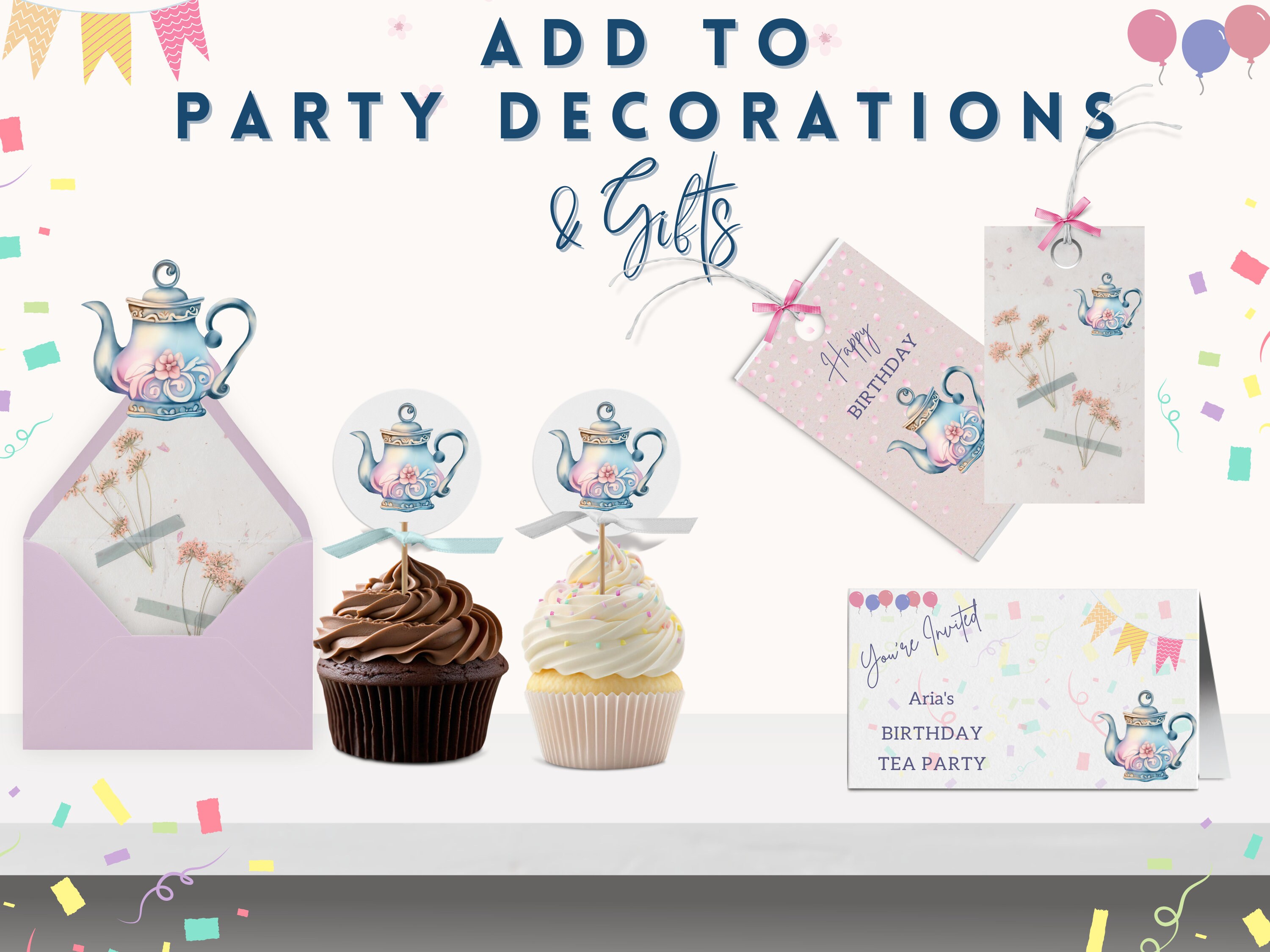 Watercolor PNG Teapot, Tea Time Clipart, Vintage Decorative, Tea Party ...