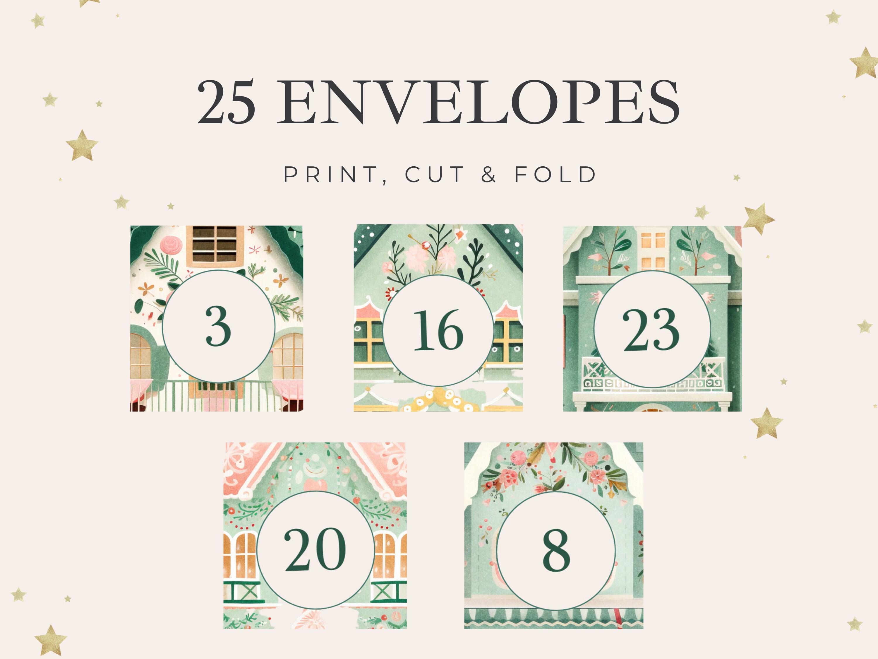 Advent Calendar Digital Kit Printable, Kids DIY Activities Cards ...