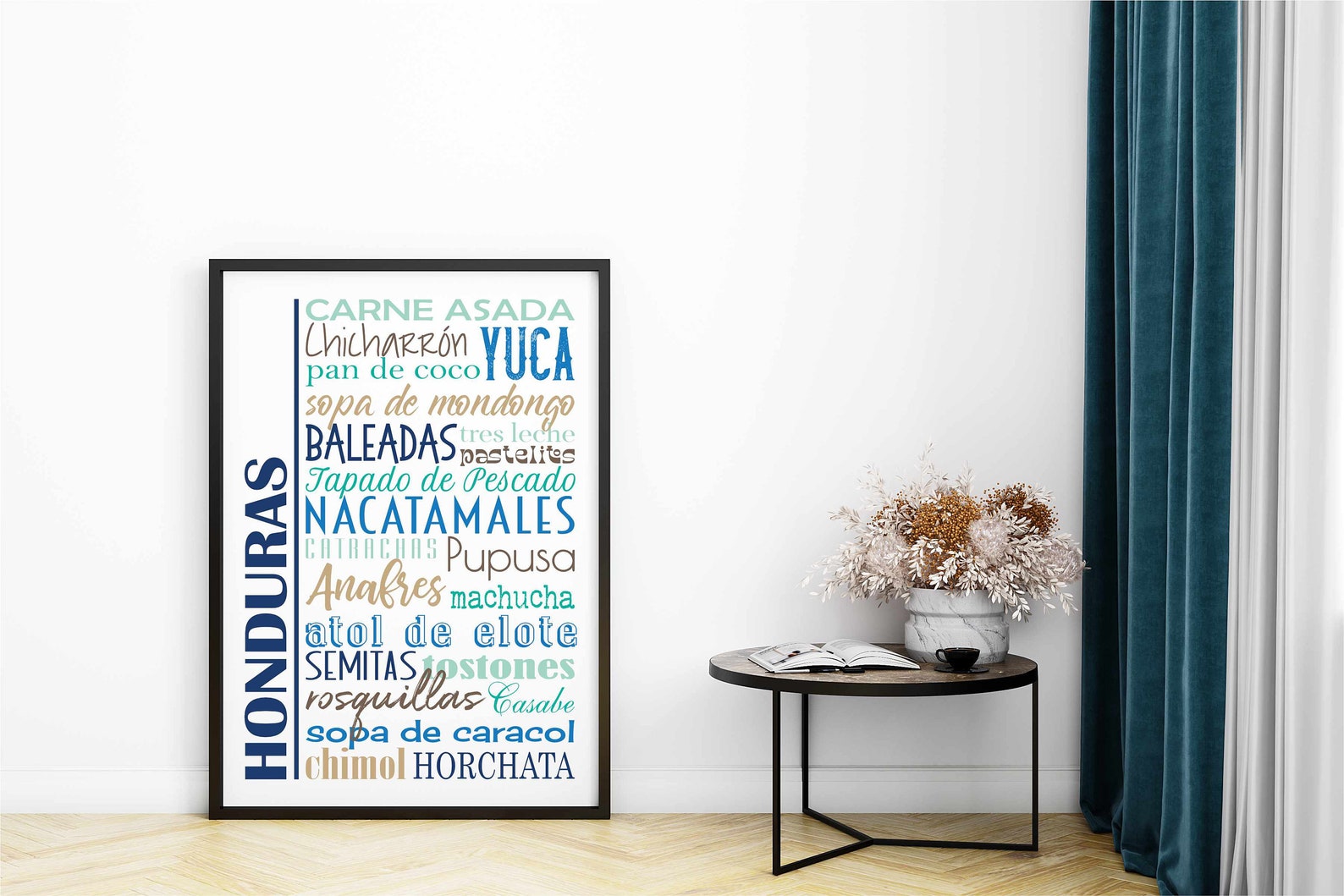 Honduras Food Sign Printable Wall Art Traditional Honduran - Etsy