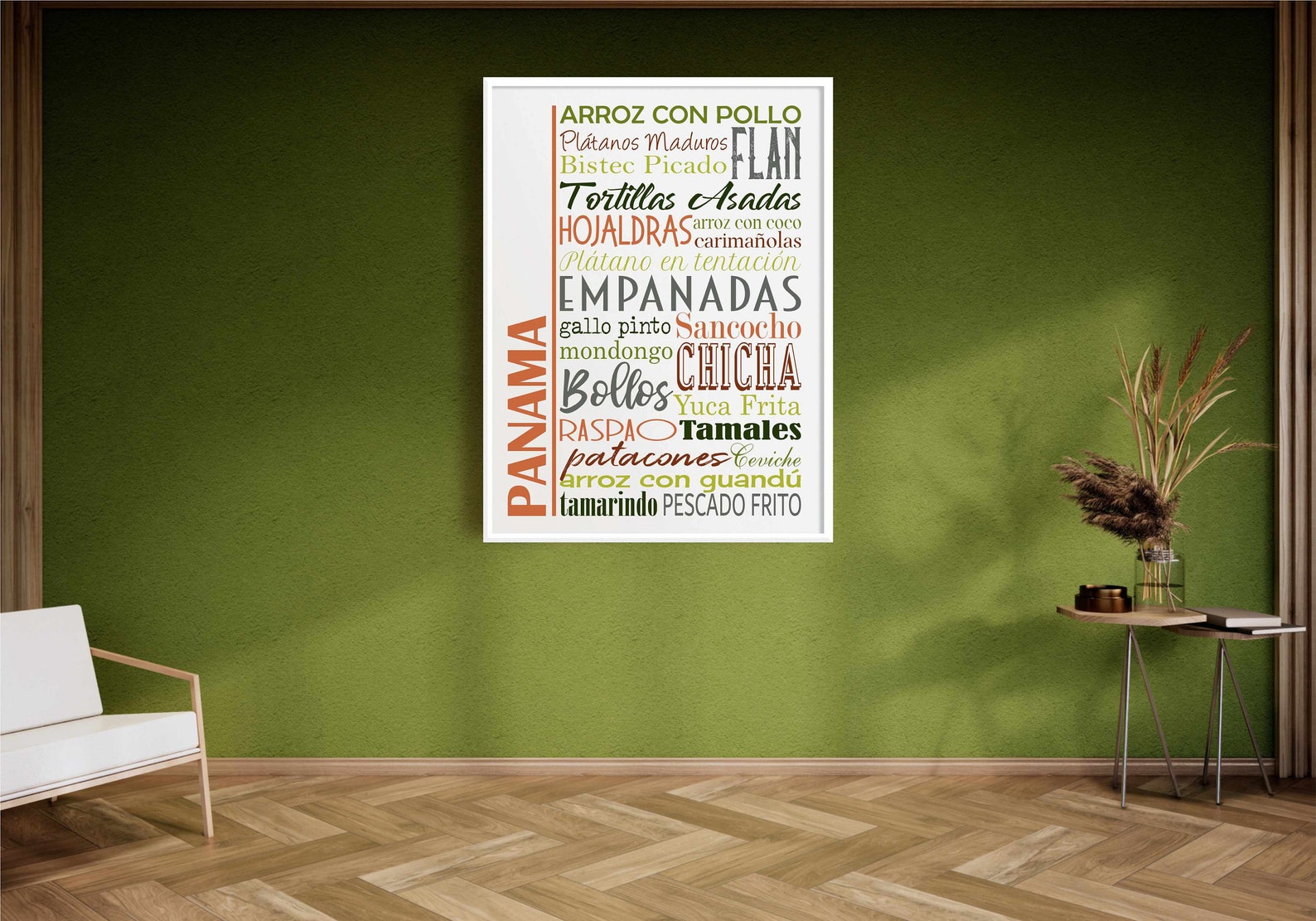 Panama Food Sign Printable Wall Art Traditional Panamanian Dishes Food ...