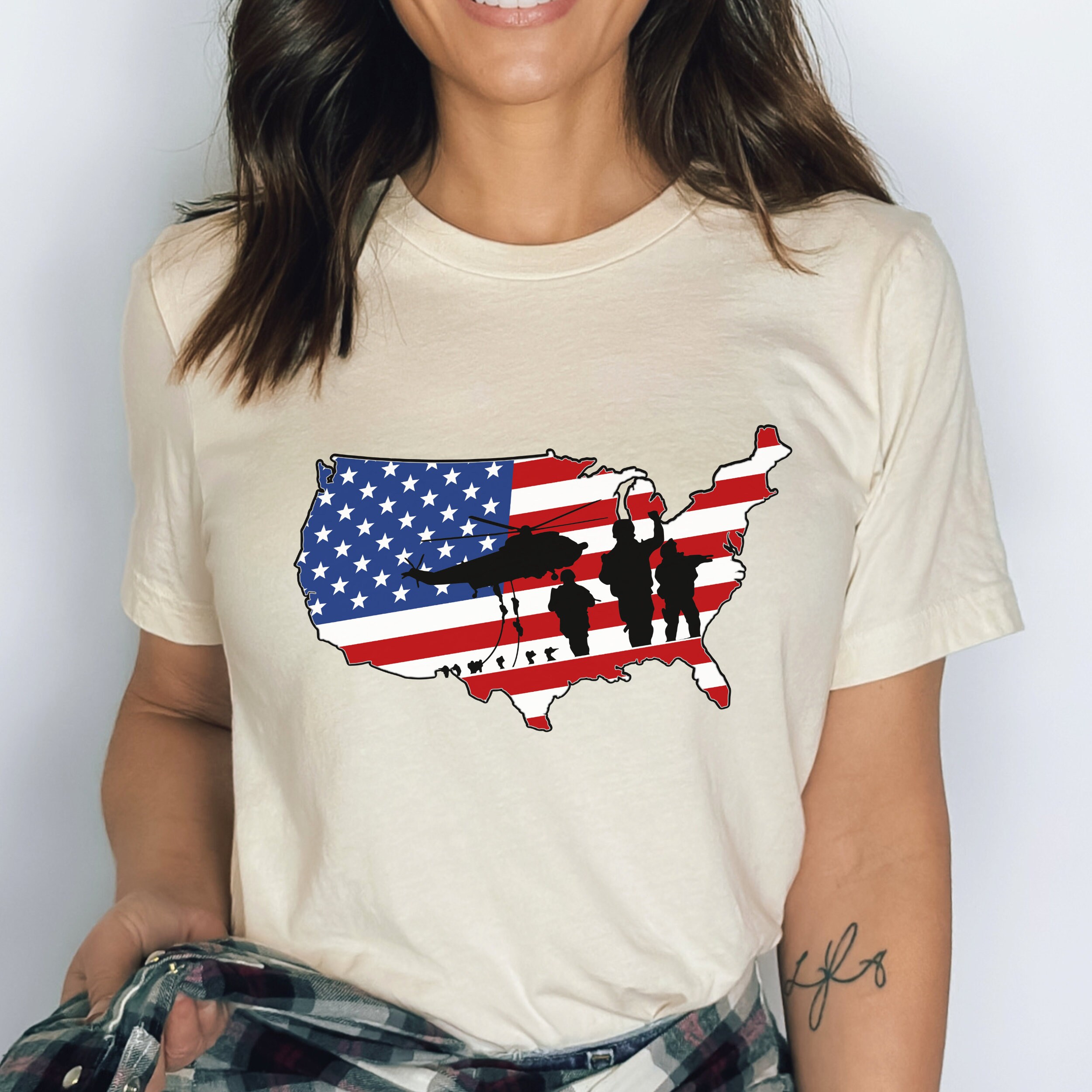 American Map Shirt, American Flag Shirt, Independence Day Shirt, Fourth ...