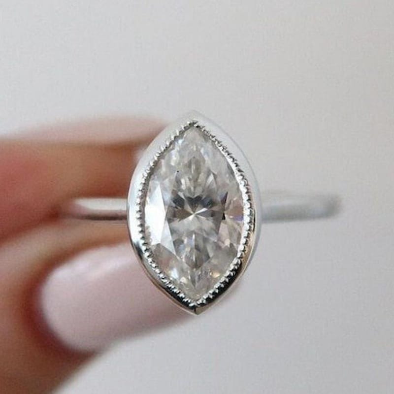 Milgrain Bezel Ring - Etsy
