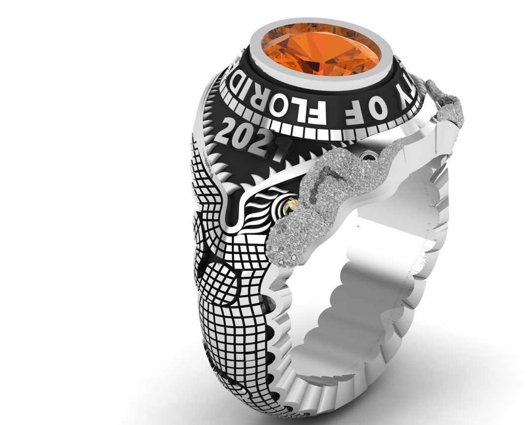 Gator Class Ring | Gator Wrap Ring | Gator Lover Custom Class Ring ...