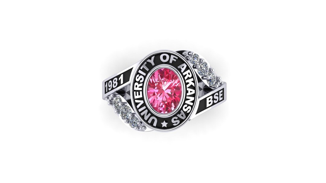 High School Class Ring, Stone Best Graduation Gift Silver925 ...