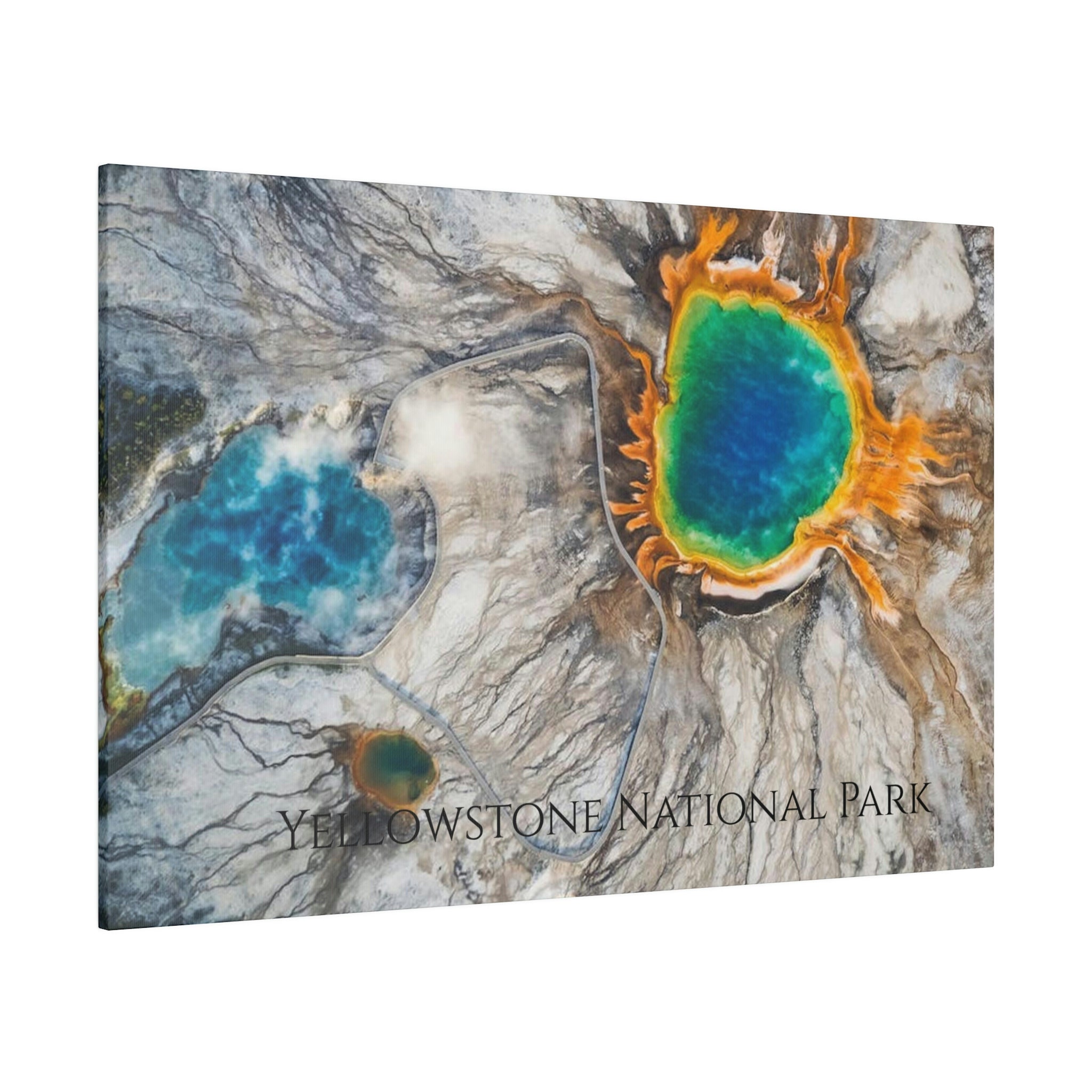 Yellowstone National Park Hot Springs Wall Canvas for Living Room Wall ...
