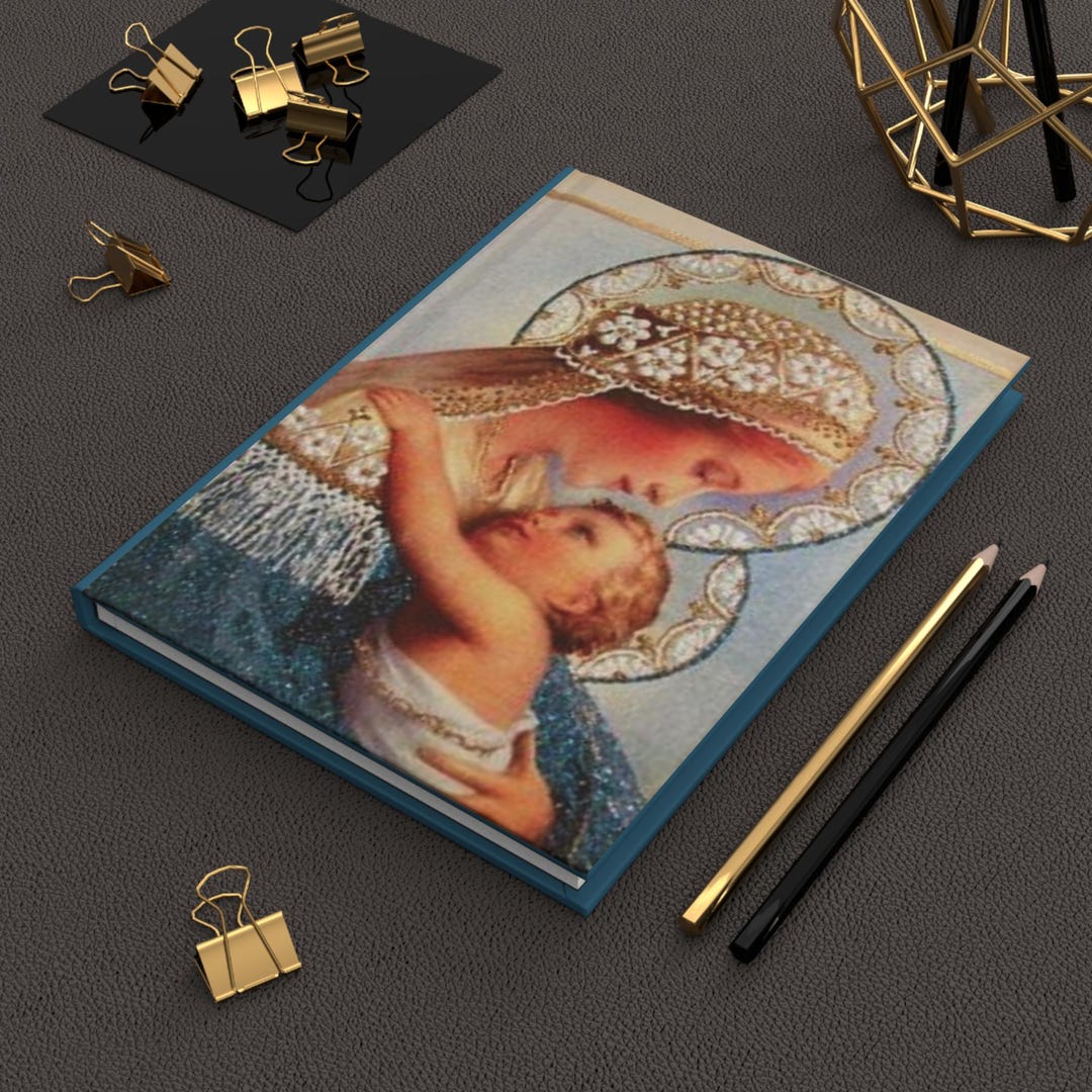 Blessed Mother & Baby Jesus Hardcover Journal: Catholic Gift (5x7) - Etsy