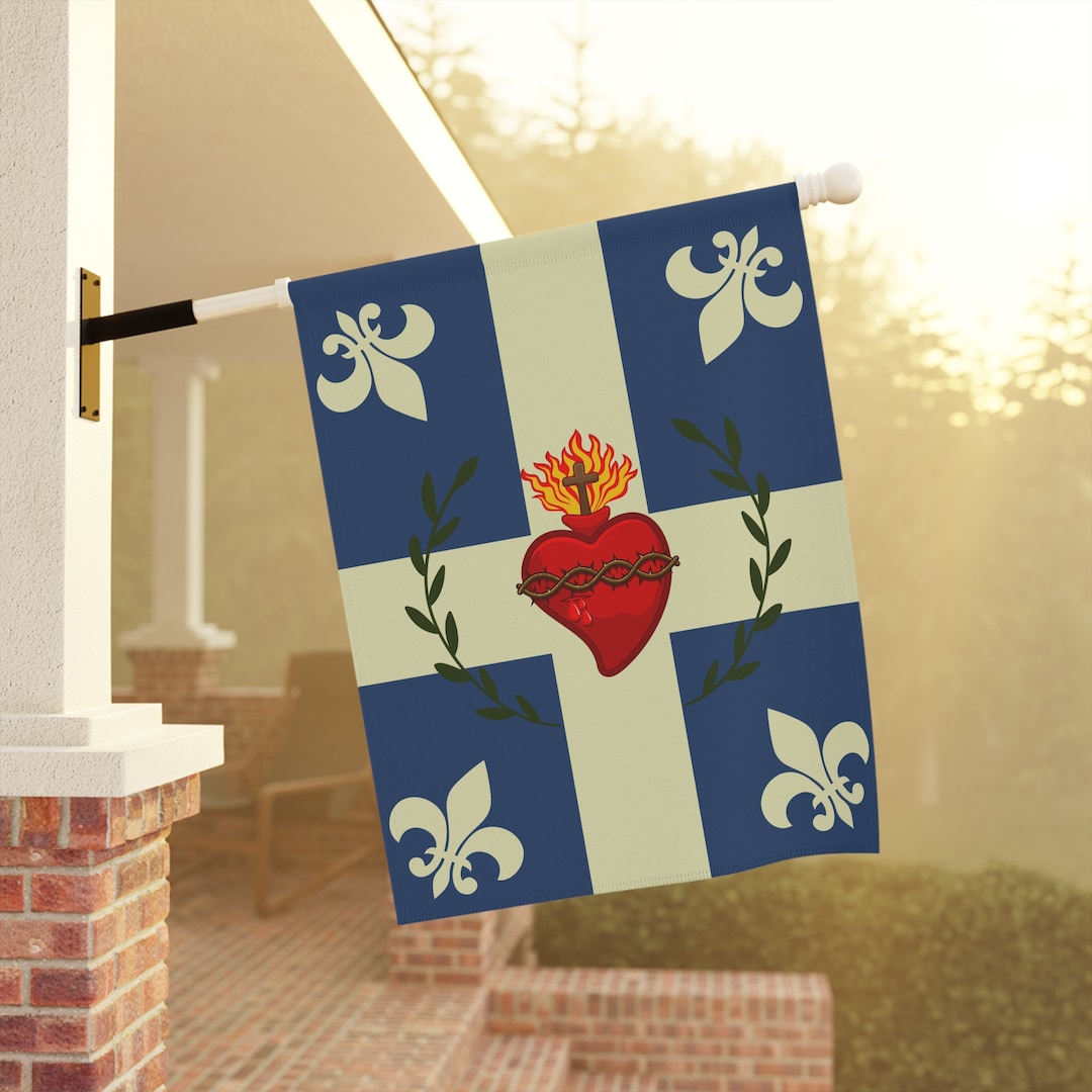 Jesus Sacred Heart Flag Catholic Christian Home and Garden Banner ...