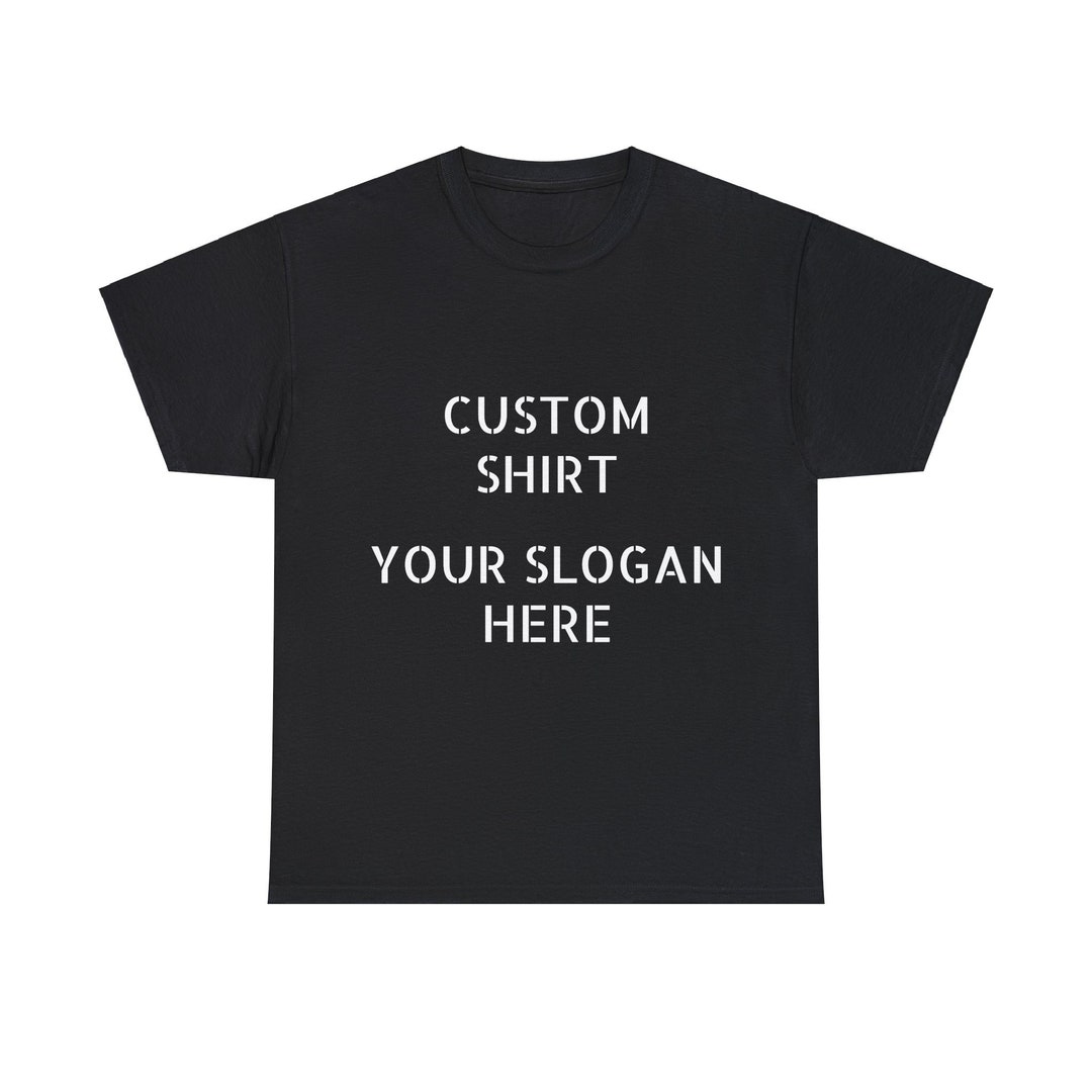 CUSTOM SHIRT - Front and Back Text - You Provide the Text, We Will ...