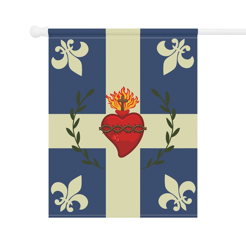 Jesus Sacred Heart Flag Catholic Christian Home and Garden Banner ...