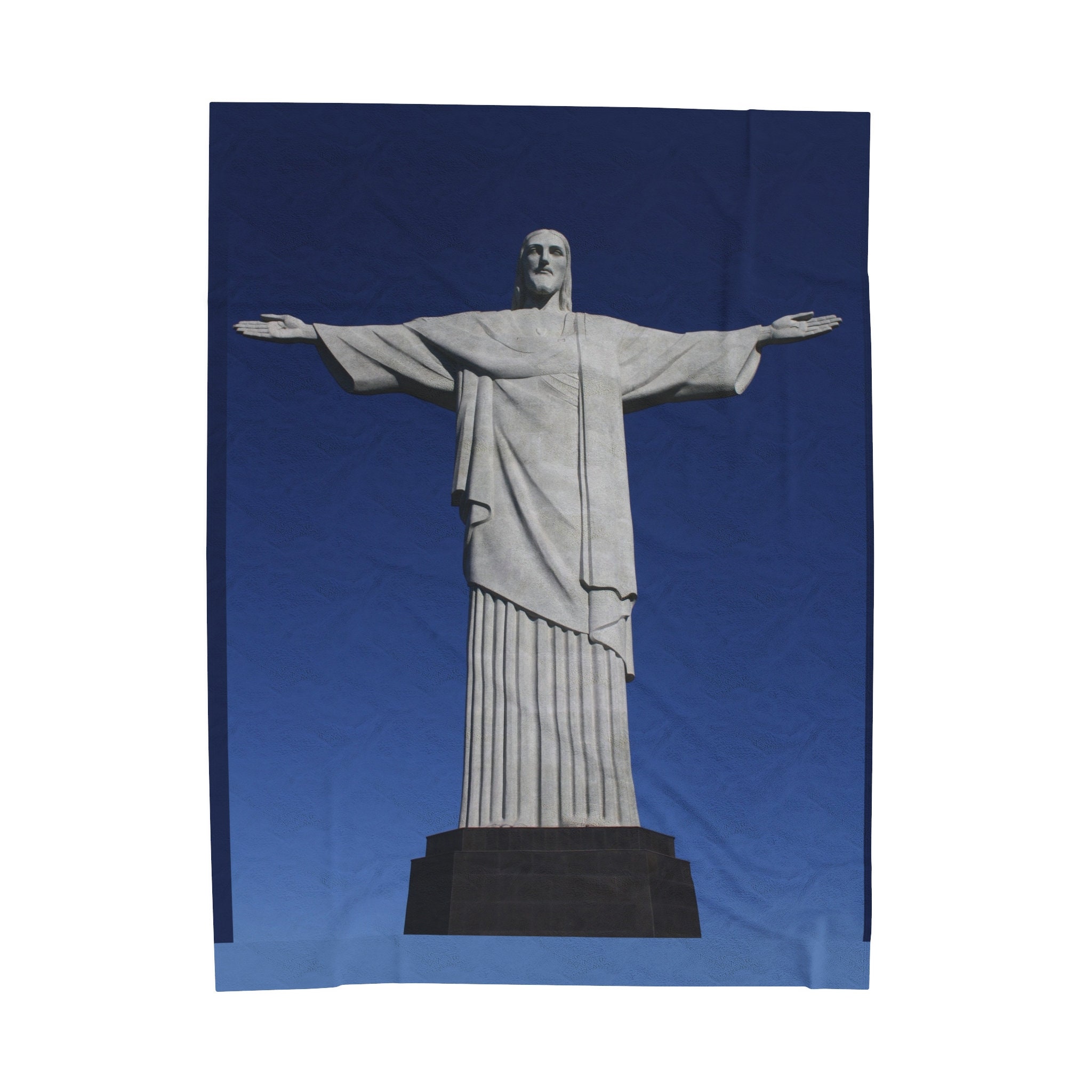 Christ the Redeemer Rio Brazil Jesus Blanket USA Plush Velveteen ...