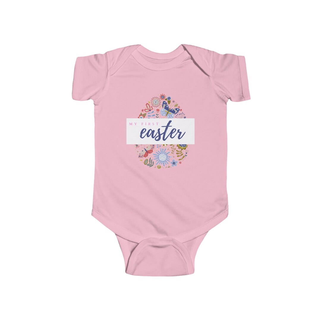 My First Easter Onesie for Infant and Toddler Bodysuit Pink - Etsy