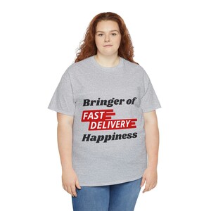 Bringer of Happiness / Food Delivery T-shirt, Unisex Heavy Cotton Tee ...