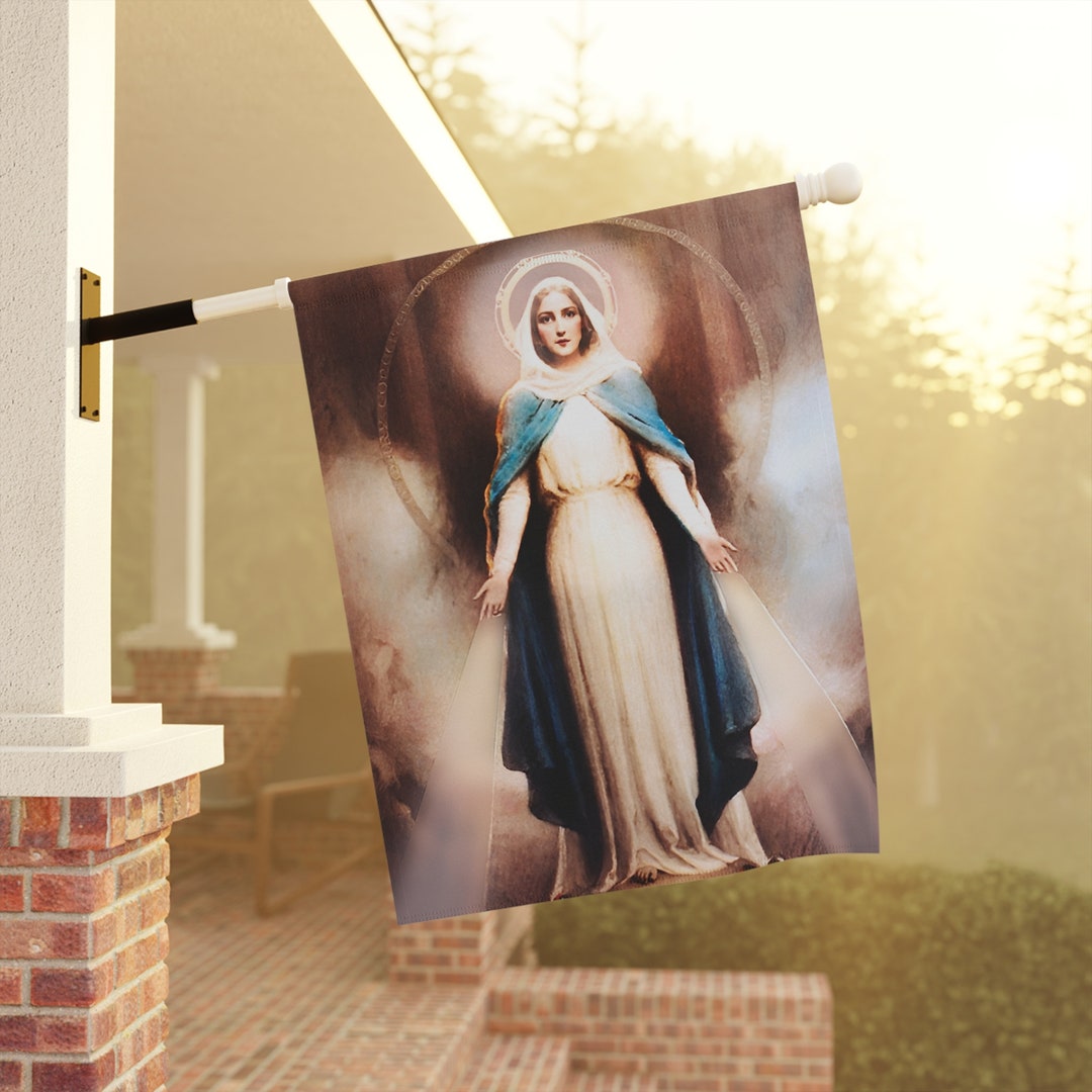 Our Lady of Grace Flag Banner Art Deco Mary Marian Blessed Mother ...