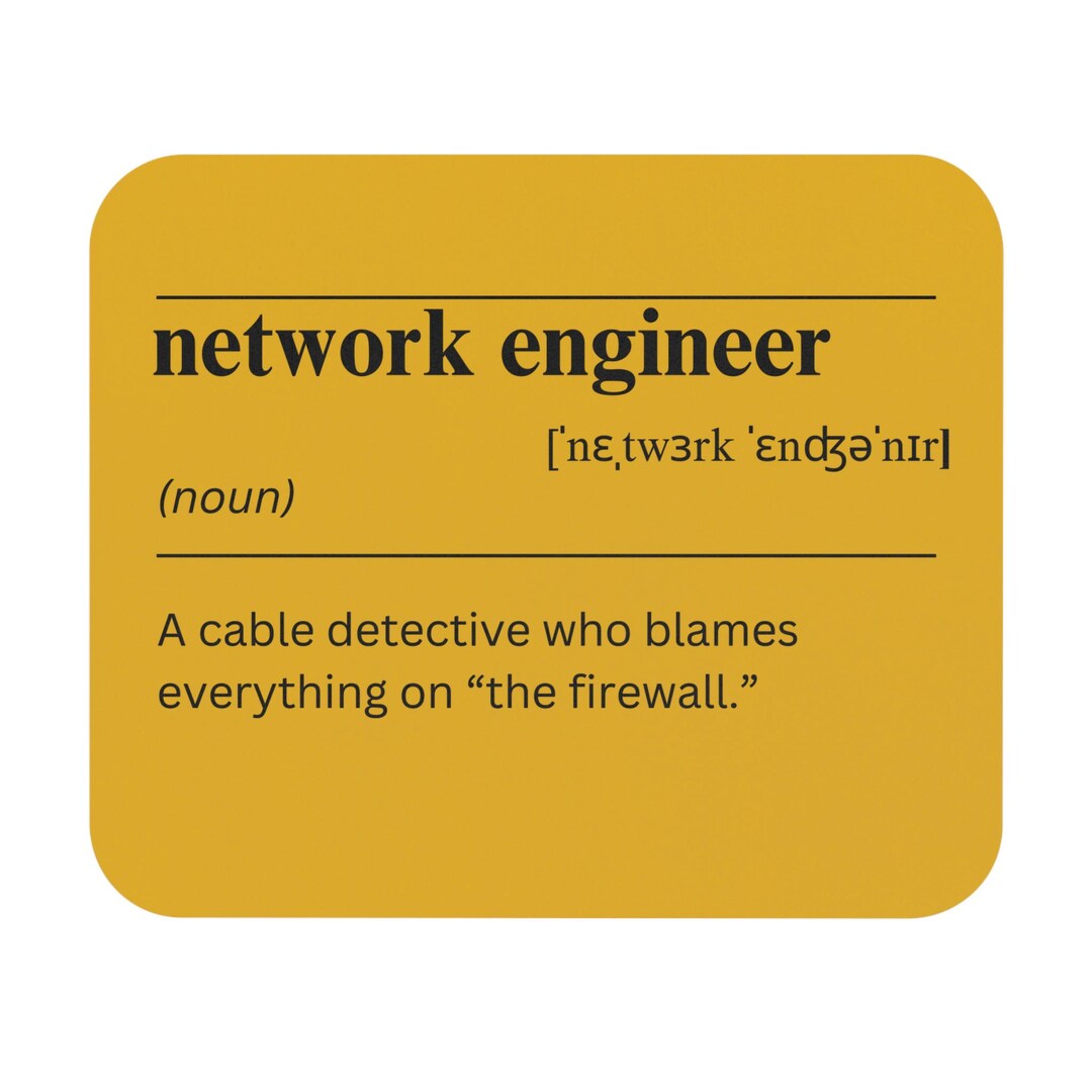 Funny IT Network Engineer Mouse Pad (rectangle) - Computer People Nerdy ...