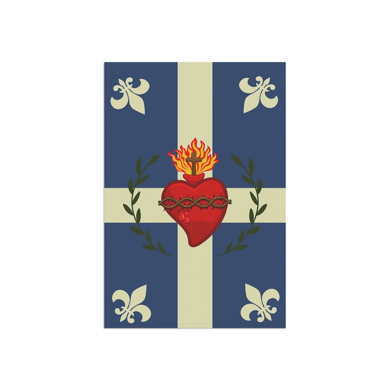 Jesus Sacred Heart Flag Catholic Christian Home and Garden Banner ...