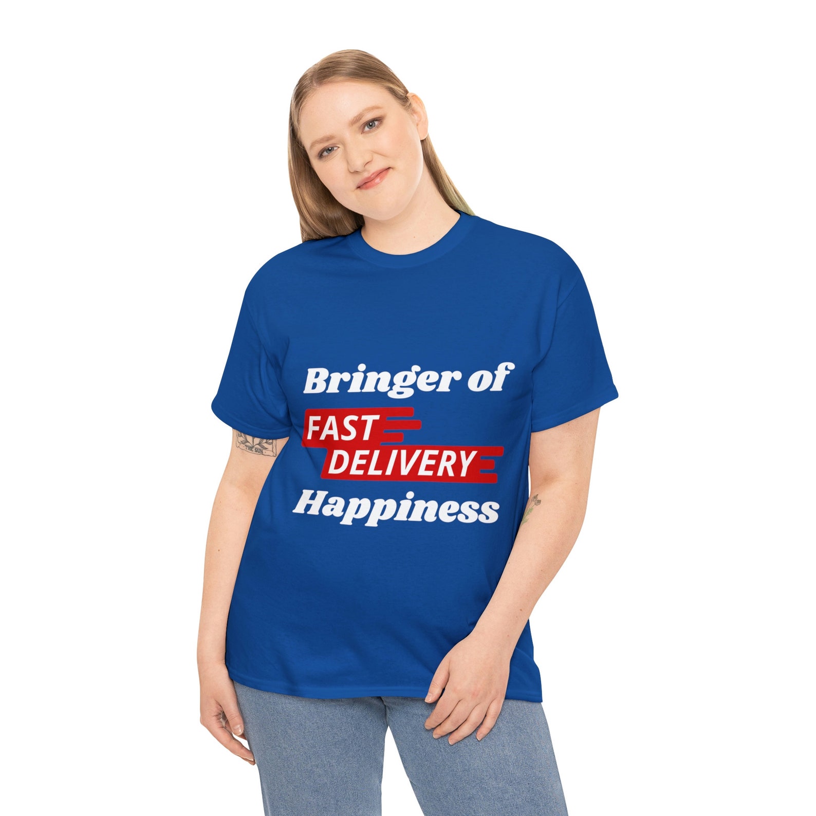 Bringer of Happiness / Food Delivery T-shirt, Unisex Heavy Cotton Tee ...