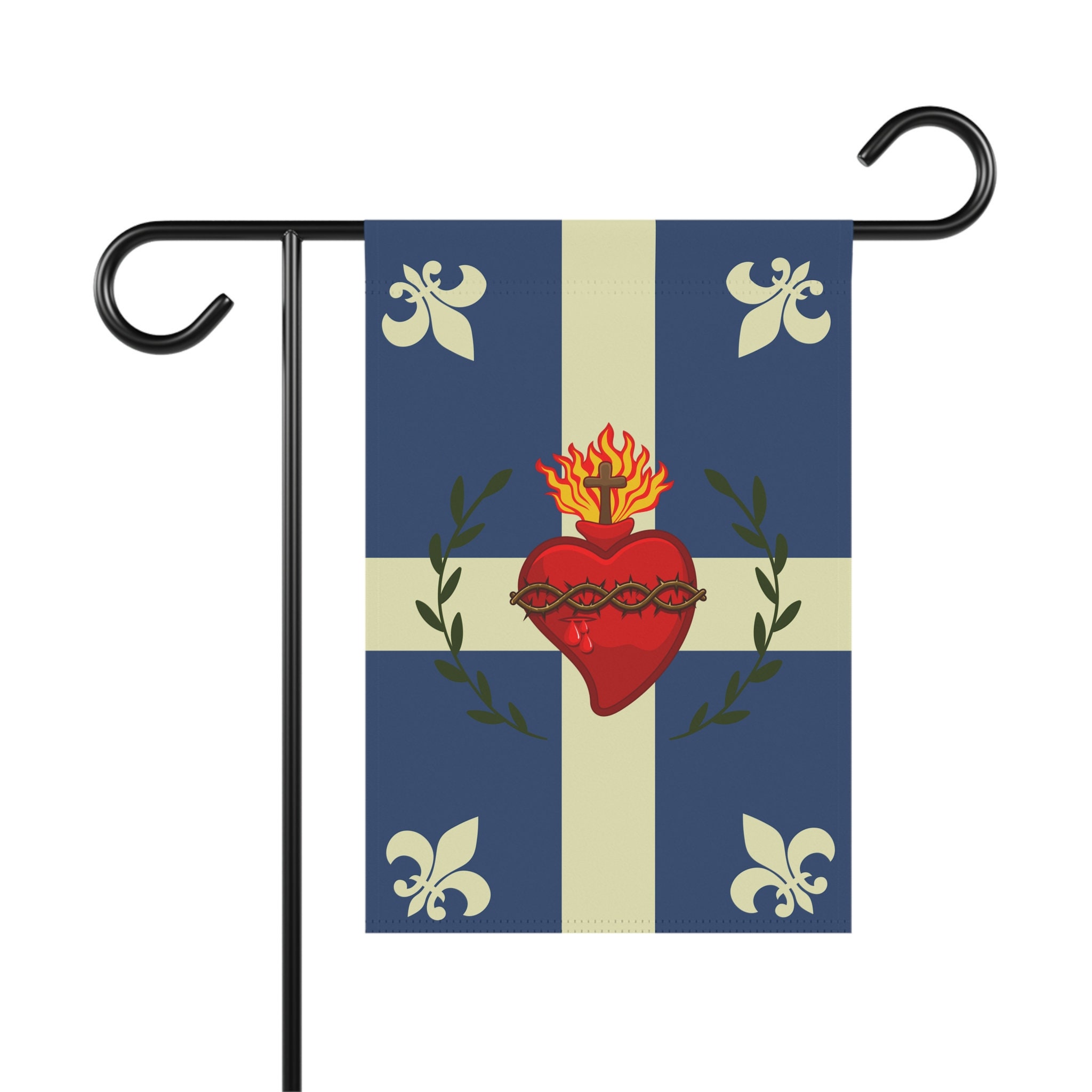 Jesus Sacred Heart Flag Catholic Christian Home and Garden Banner ...