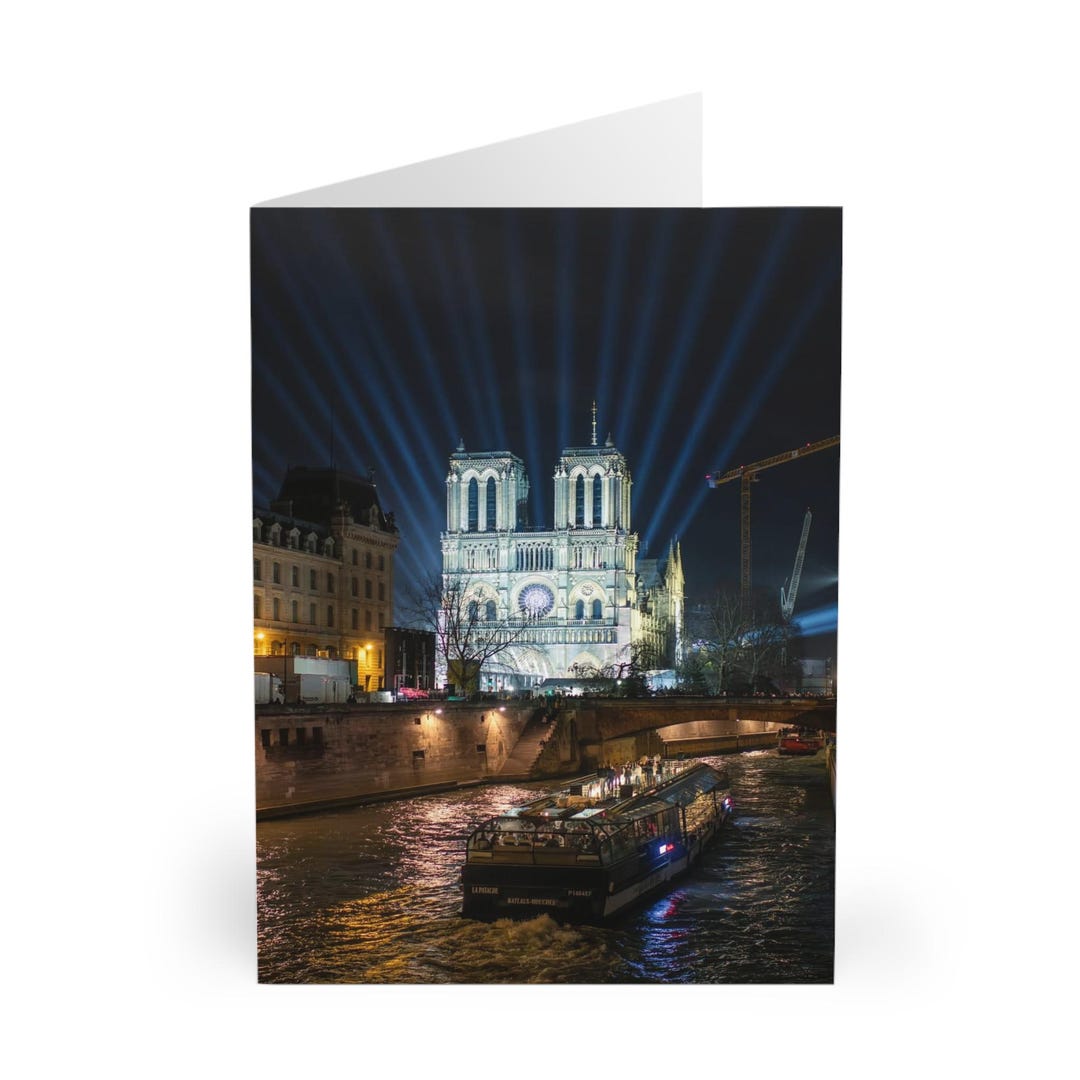 Notre Dame Cathedral Dedication Photo Greeting Thank You Cards 5 Pack ...