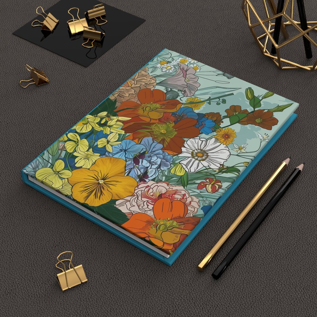 Stylish Floral Journal, Gardeners Notebook, Nature Lover Diary ...